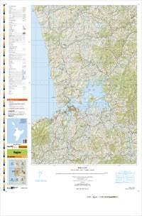 Buy BD32 Raglan Topographic Map by Land Information New Zealand (2013 ...