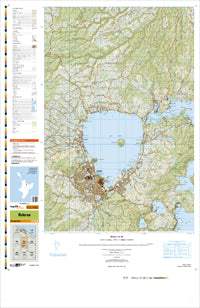 Buy BE37 Rotorua Topographic Map by Land Information New Zealand (2013 ...