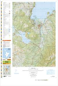Buy BH35 Turangi Topographic Map by Land Information New Zealand (2013 ...