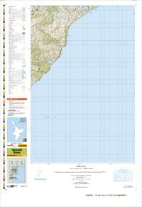 Buy BJ40 & BJ39 Waipatiki Beach Topographic Map by Land Information New ...