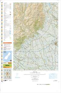 Buy BX20 Methven Topographic Map by Land Information New Zealand (2013 ...