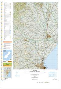 Buy BZ19 Timaru Topographic Map by Land Information New Zealand (2013 ...