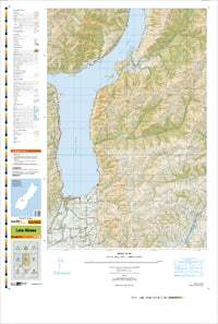 Buy CA13 Lake Hawea Topographic Map by Land Information New Zealand ...