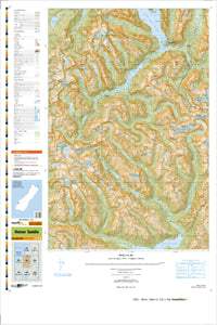 Buy CB08 Homer Saddle Topographic Map by Land Information New Zealand ...