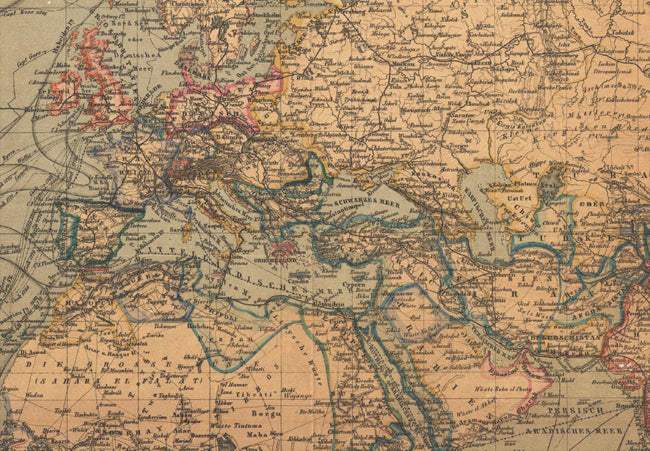 Buy 1870 World Pacific Centred Historical Map – The Chart & Map Shop