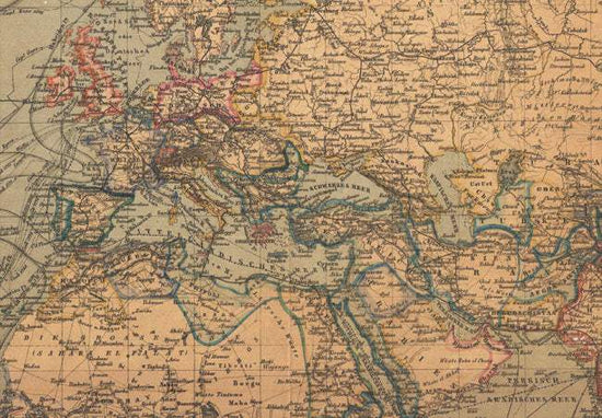 Buy 1870 World Pacific Centred Historical Map – The Chart & Map Shop