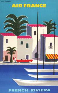 Buy Vintage Travel Poster: Visit French Riviera 2 – The Chart & Map Shop