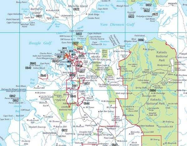 Buy Northern Territory Postcode Wall Map by Cartodraft Australia – The ...