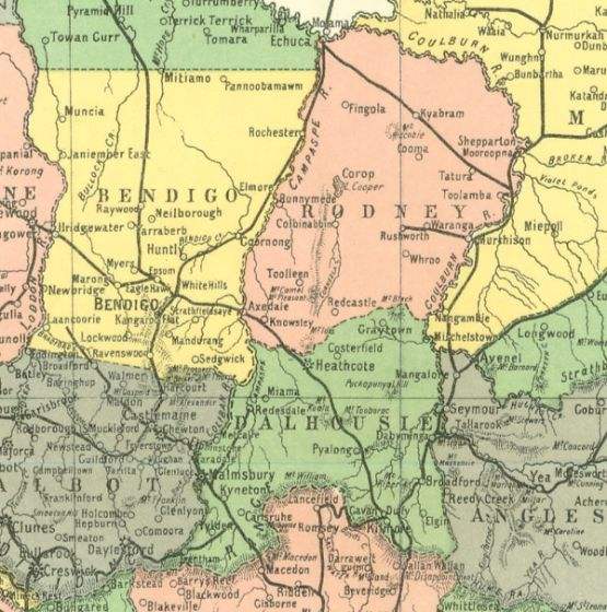 Buy Victoria 1892 Historical Map – The Chart & Map Shop