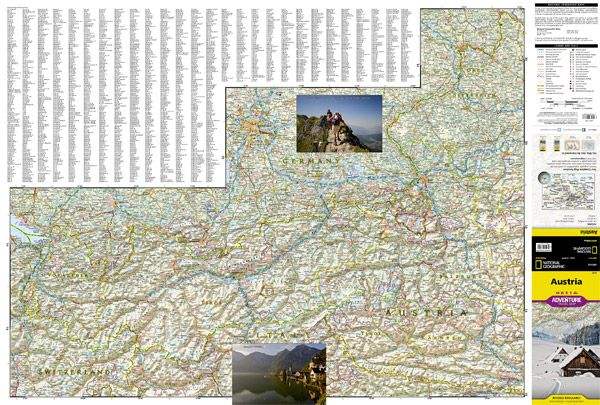 Buy Austria Adventure Road Map (1st Edition) by National Geographic ...