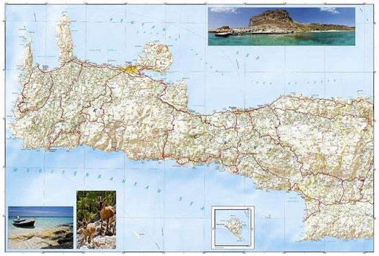 Buy Crete Adventure Road Map by National Geographic (2012) – The Chart ...