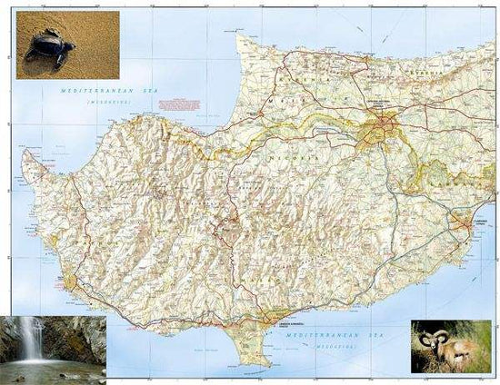 Buy Cyprus Adventure Road Map by National Geographic (2012) – The Chart ...