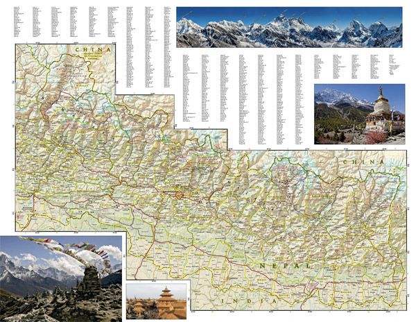 Buy Nepal Adventure Road Map by National Geographic (2013) – The Chart ...