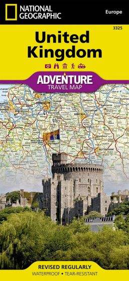 Buy United Kingdom Adventure Road Map by National Geographic (2013 ...