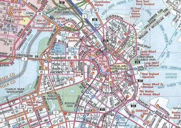 Buy Greater Boston & Eastern Massachusetts Regional Road Map by Rand ...