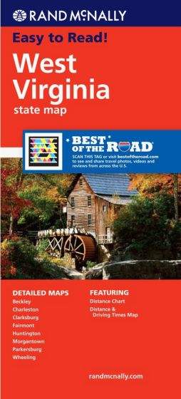 Buy West Virginia State Road Map by Rand McNally (2010) – The Chart ...