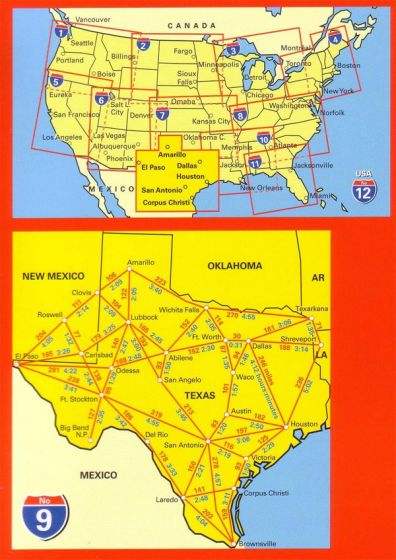 Buy Texas Road Map by Hallwag (2012) – The Chart & Map Shop