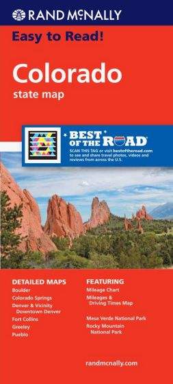 Buy Colorado State Road Map by Rand McNally (2010) – The Chart & Map Shop