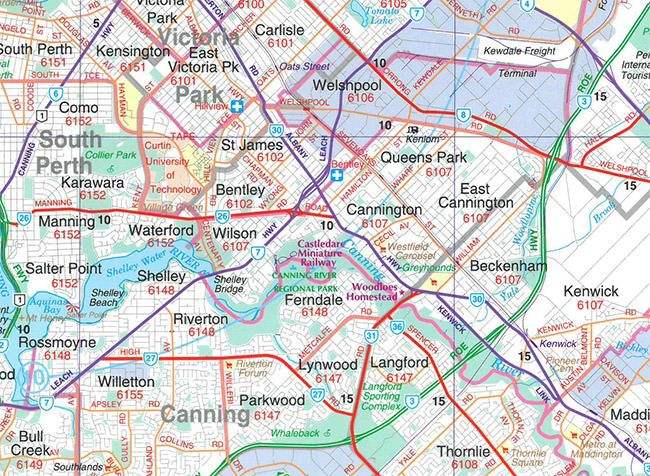 Buy Perth City Sheet Map (2011) – The Chart & Map Shop