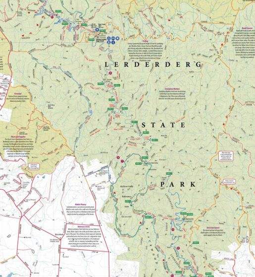 Buy Lerderderg & Werribee Gorges Road Map (5th Edition) by Meridian ...