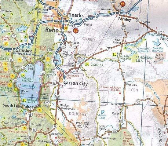 Buy California & Nevada Road Map by Michelin (2013) – The Chart & Map Shop