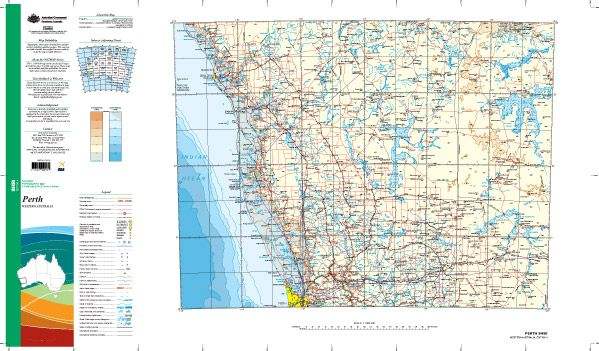 Buy SH50 Perth Topographic Map (1st Edition) by Geoscience Australia ...
