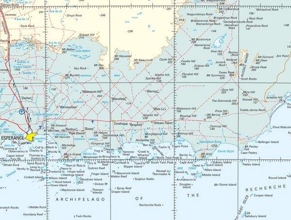 Buy SI51 Esperance Topographic Map (1st Edition) by Geoscience (2012 ...