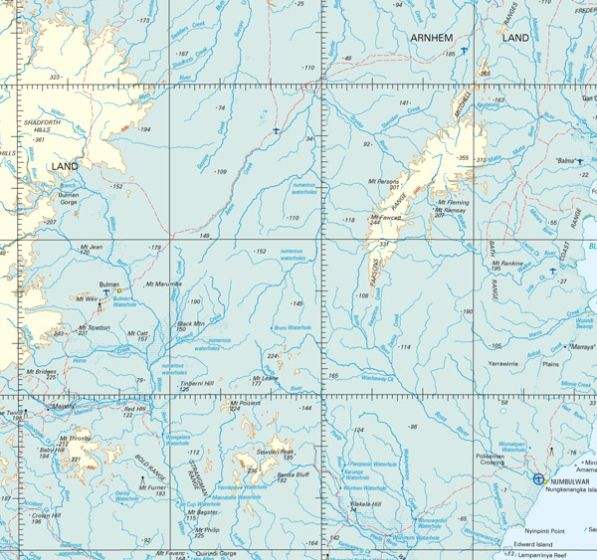 Buy SD53 Roper River Topographic Map (1st Edition) by Geoscience ...