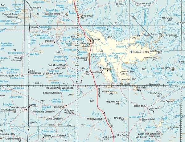 Buy SH53 Tarcoola Topographic Map (1st Edition) by Geoscience Australia ...