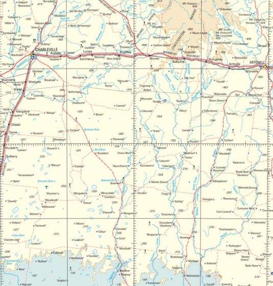 Buy SG55 Charleville Topographic Map (1st Edition) by Geoscience ...
