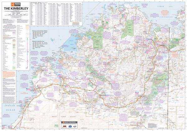Buy Kimberley Supermap Wall Map by Hema Maps – The Chart & Map Shop