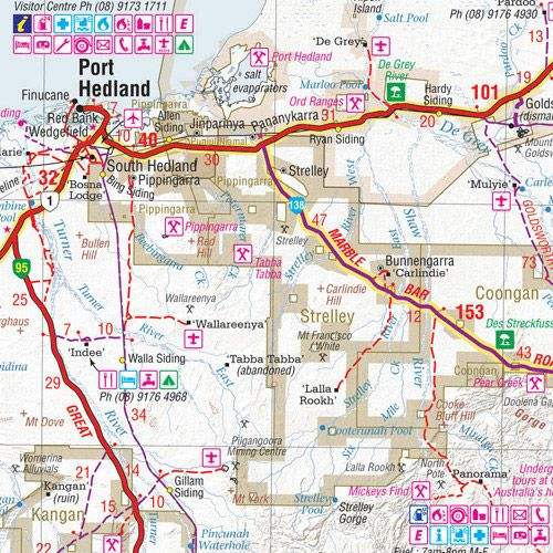 Buy Pilbara Supermap Wall Map by Hema Maps – The Chart & Map Shop