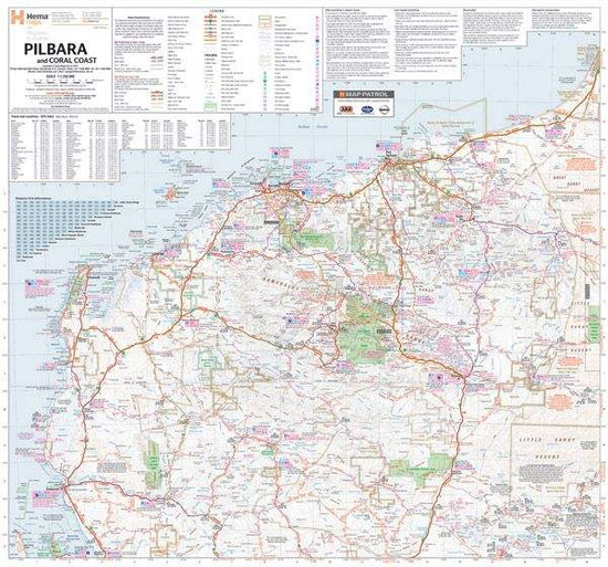 Buy Pilbara Supermap Wall Map by Hema Maps – The Chart & Map Shop