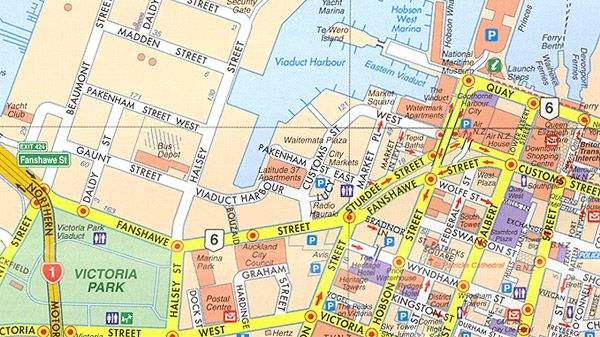 Buy Auckland City & Districts Road Map by KiwiMaps – The Chart & Map Shop