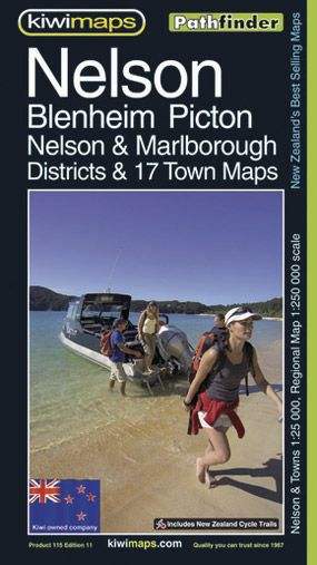 Buy Nelson, Picton & District Road Map by KiwiMaps – The Chart & Map Shop
