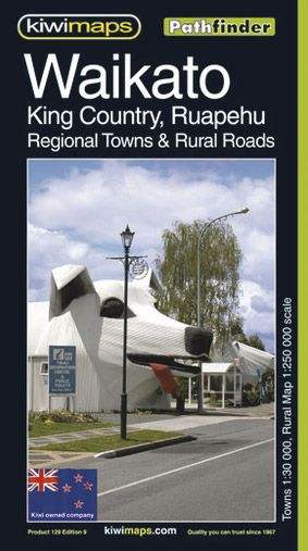 Buy Waikato Towns & District Road Map by KiwiMaps – The Chart & Map Shop
