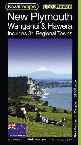 Buy New Plymouth & Wanganui Road Map by KiwiMaps – The Chart & Map Shop