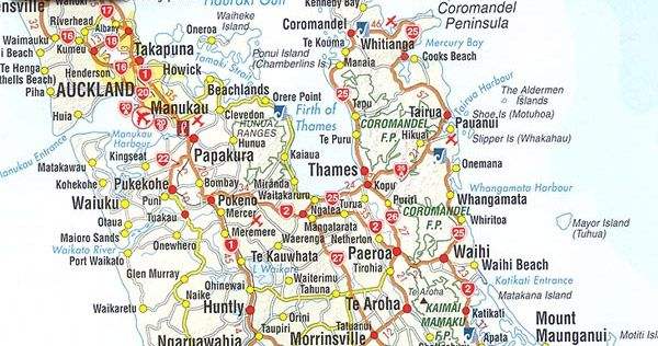 Buy North Island Mini Road Map by KiwiMaps – The Chart & Map Shop