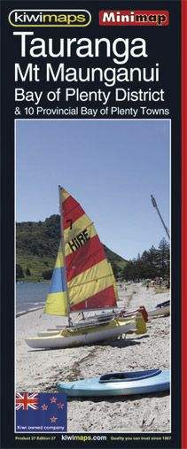 Buy Tauranga & Mount Maunganui Mini Road Map by KiwiMaps – The Chart ...