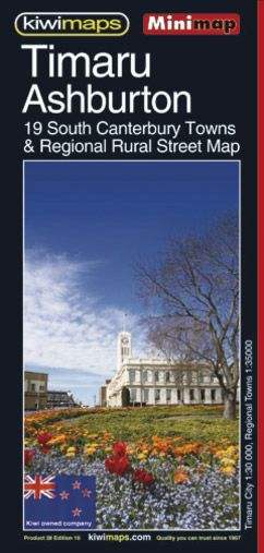 Buy Timaru & South Canterbury Mini Road Map by KiwiMaps – The Chart ...