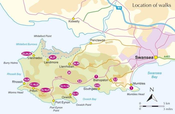 Buy Walking on Gower (2nd Edition) by Andrew Davies (2015) – The Chart ...