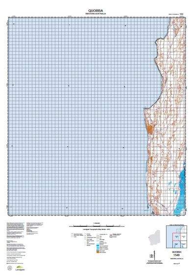 Buy 1549 Quobba Topographic Map by Landgate (2015) – The Chart & Map Shop