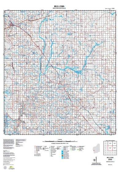 Buy 2040 Mullewa Topographic Map by Landgate (2015) – The Chart & Map Shop