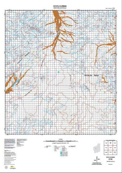 Buy 2746 Doolgunna Topographic Map by Landgate (2015) – The Chart & Map ...