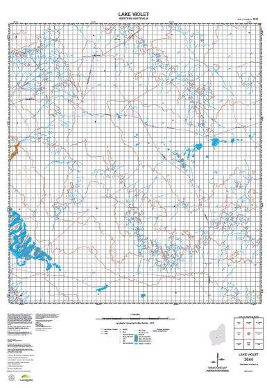 Buy 3044 Lake Violet Topographic Map by Landgate (2015) – The Chart ...