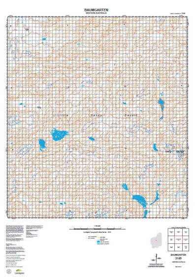 Buy 3149 Baumgarten Topographic Map by Landgate (2015) – The Chart ...