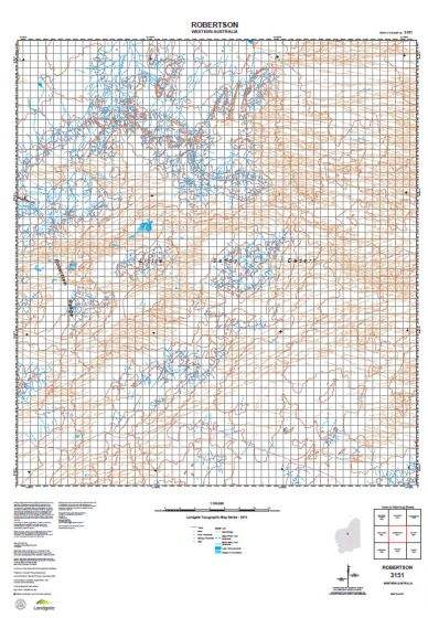 Buy 3151 Robertson Topographic Map by Landgate (2015) – The Chart & Map ...