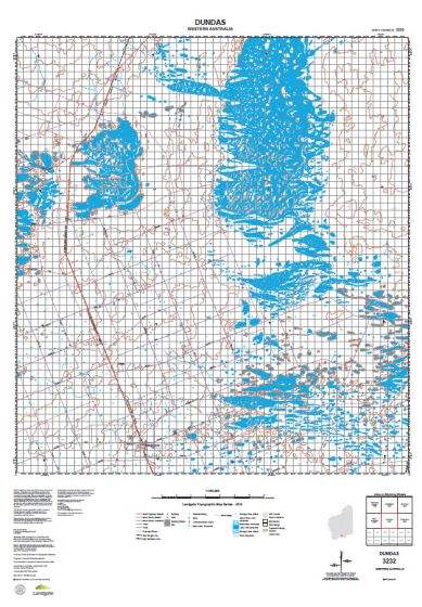 Buy 3232 Dundas Topographic Map by Landgate (2015) – The Chart & Map Shop