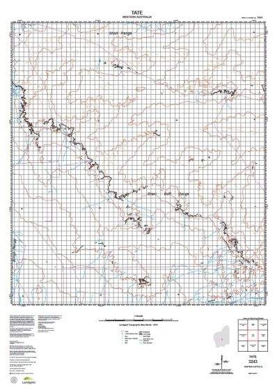 Buy 3243 Tate Topographic Map by Landgate (2015) – The Chart & Map Shop