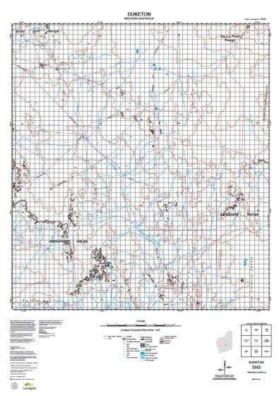 Buy 3342 Duketon Topographic Map by Landgate (2015) – The Chart & Map Shop